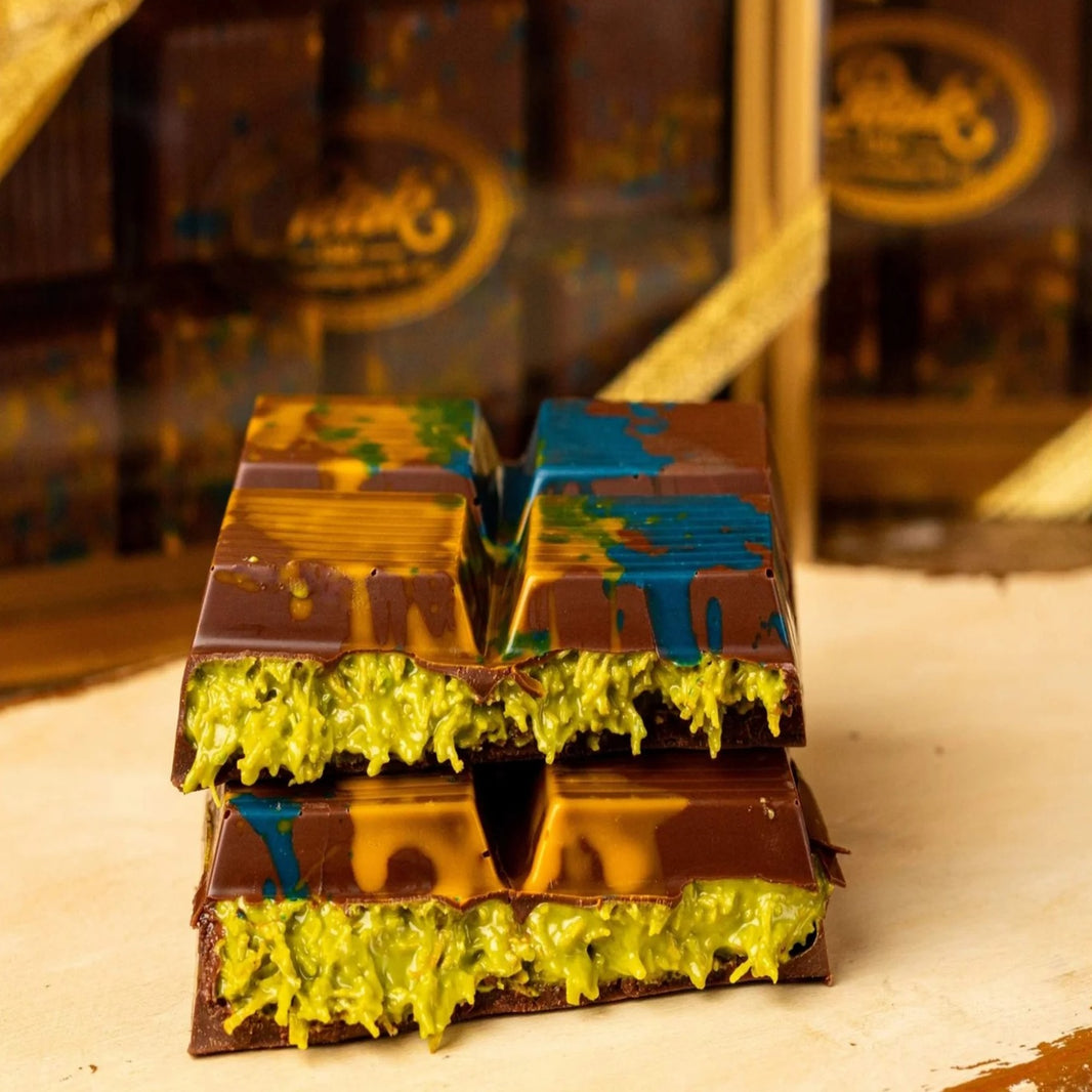 Dubai Chocolate Bar with Pistachio & Kunafa